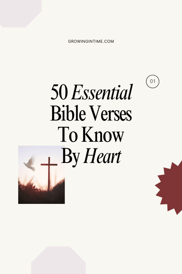 50 Best Bible Verses Every Christian Should Memorize - Growing in Time